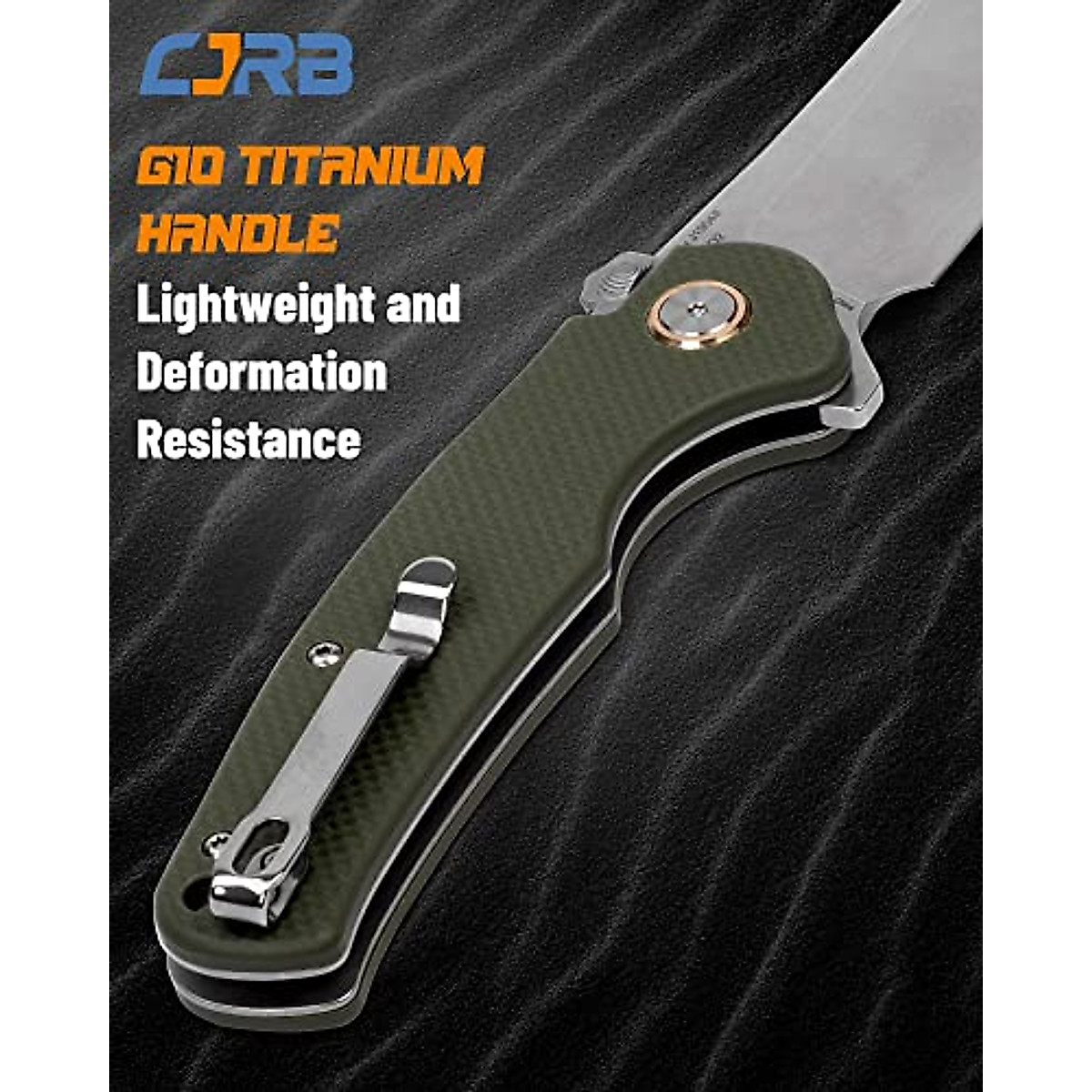 CJRB Crag Green Bundled with Crag Black Great EDC Knife Companion