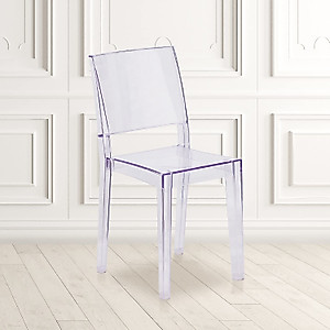 Flash Furniture Phantom Series Transparent Stacking Side Chair