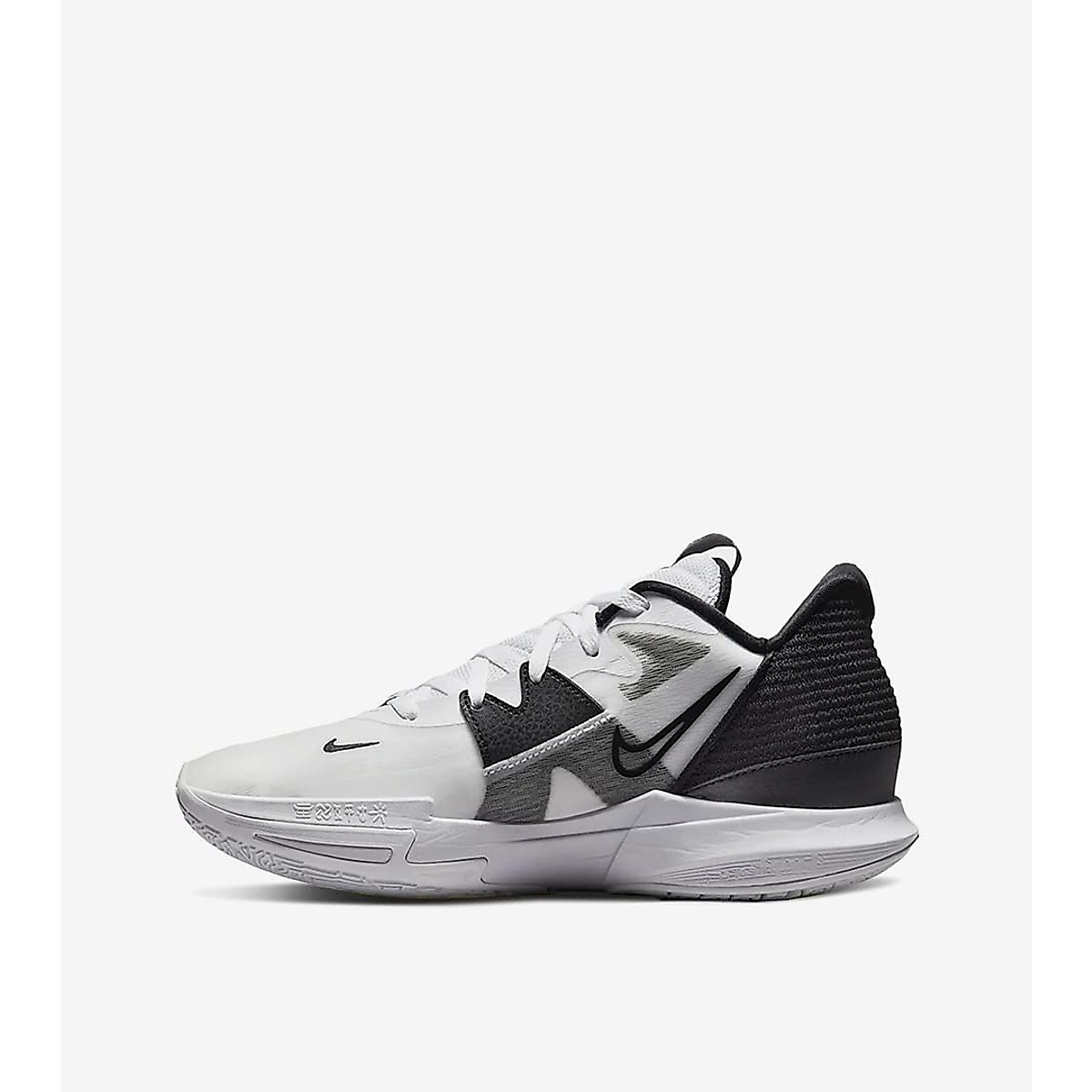 Nike Kyrie 5 Low Men's Basketball Shoes (White/White/Black, us_Footwear_Size_System, Adult, Men, Numeric, Medium, Numeric_9_Point_5)