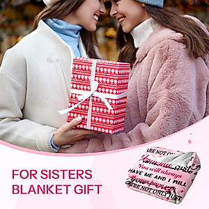 Sister Birthday Gifts Ideas - Gifts For A Sister From Brother, Sister Blankets From Sister, Big Sister Gifts For Girls, Soul Sister Blanket, Christmas/Thanksgiving/Birthday Gifts For Sister, 60" X 80"