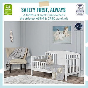 Dream On Me Dallas Toddler Day Bed, White (651-WHT)