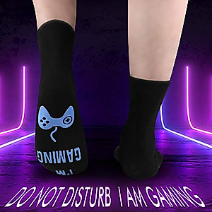 Birthday Gifts For Mens,Do Not Disturb Im Gaming Socks for Men,Teen Boys Gifts Ideas,Fathers Day Funny Gifts For Dad Sons