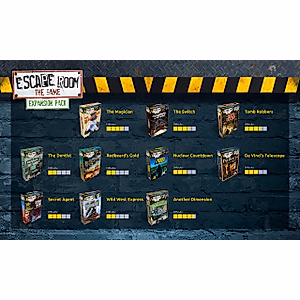 Escape Room The Game Expansion Pack – Tomb Robbers | Solve The Mystery Board Game for Adults and Teens (English Version)