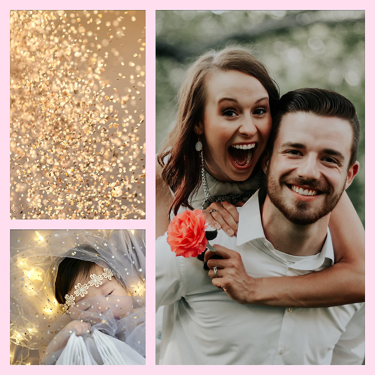 Morex Ribbon 7416.60/50-634 Swirl 2.5" X 50 YD Nylon Sheer Curling Wired Glitter Ribbon, Gold, Holiday Ribbons for Crafts and Christmas Decorations, Indoor Christmas Ribbon for Gift Wrapping