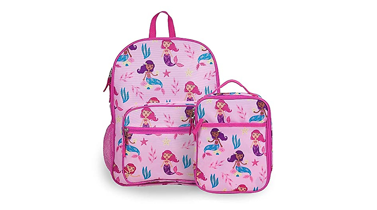 Wildkin Day2Day Kids Backpack Bundle - Groovy Mermaids