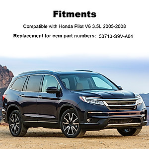 WMPHE Compatible with Power Steering Pressure Hose Assembly Honda Pilot V6 3.5L 2005 2006 2007 2008, Replace OEM 53713S9VA01, M14 x 1.5 Connector Screw