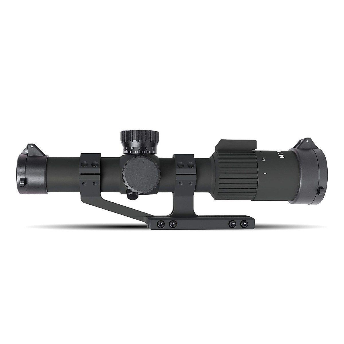 Monstrum G3 1-4x24 First Focal Plane FFP Rifle Scope | ZR305 H-Series Offset Scope Mount | Bundle