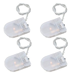 LampVPath (Pack of 4 cr2032 Battery Holder Coin Cell Holder, CR2032 Battery Holder with Switch, 1 x 3V CR2032 Button Coin Cell Battery Holder with Leads On Off Switch