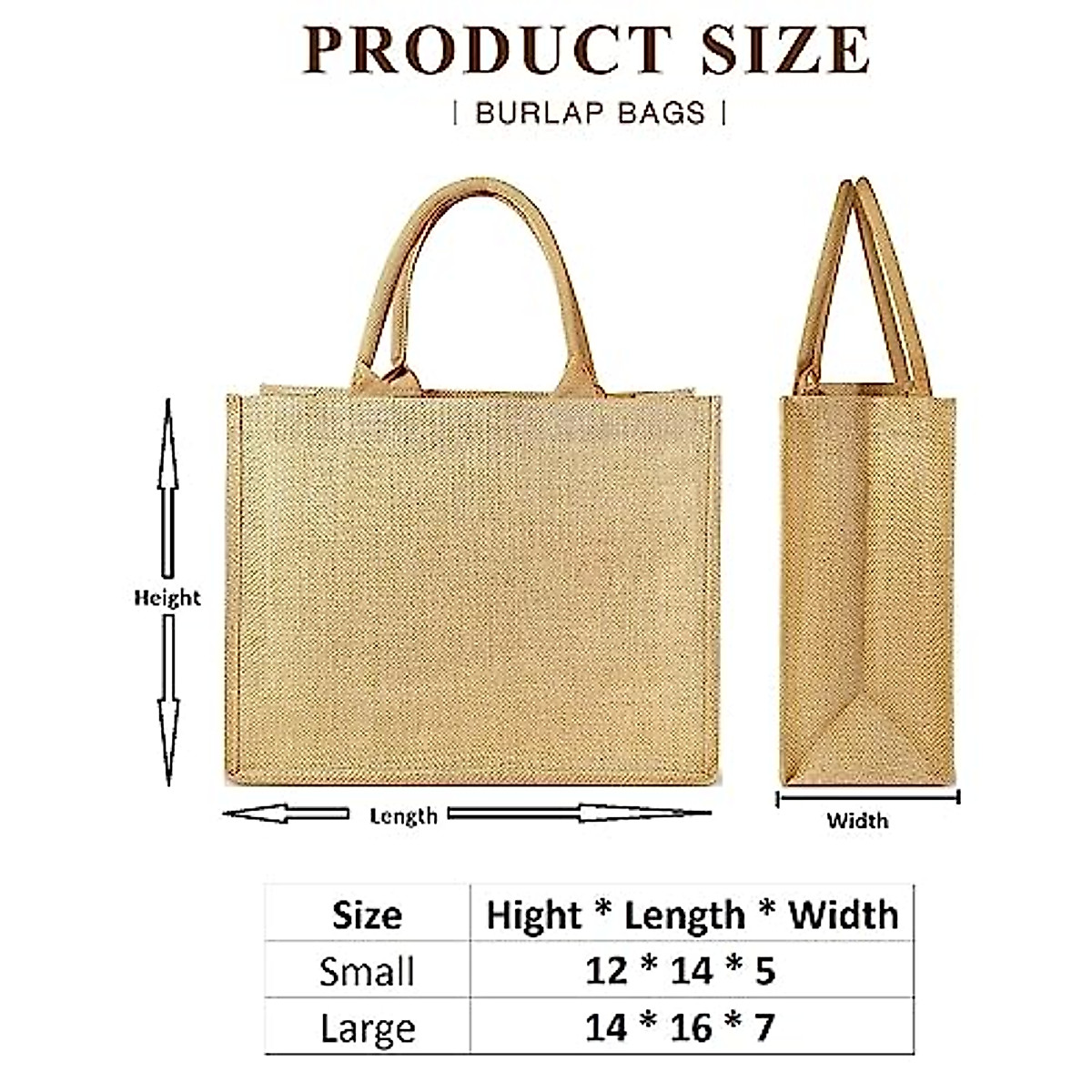 Globyz Jute Bag With Black Canvas Pocket And Button Closer Burlap Tote Bag With Initial Tote Present for Birthday And Holiday (Y, Small (12H*14L*5W))
