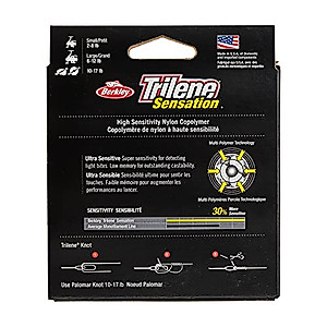 Berkley Trilene® Sensation, Low-Vis Green, 2lb | 0.9kg Monofilament Fishing Line, Suitable for Freshwater Environments
