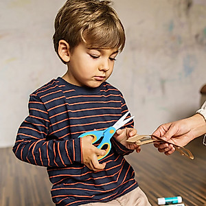 5" School Pack of Kids Scissors Bulk Set for Student With Soft Comfort-Grip Handles, 36 Packs