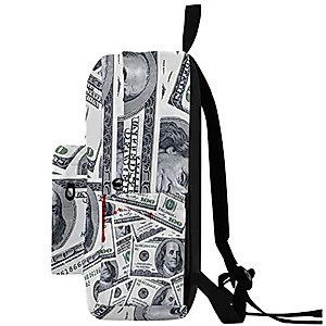 ZzWwR Bloody Us 100 Dollars Money Big Travel Laptop Backpack Durable Computer Bag Gift for Men Women School Bookbags Work