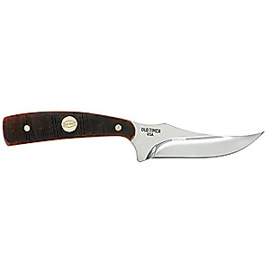 Old Timer Generational USA Series 152OTG Sharpfinger Fixed Blade Knife with Stainless Steel Clip Point Skinner Blade, Bone Handle, and Made in USA for Hunting, Skinning, Field Dressing and Outdoors