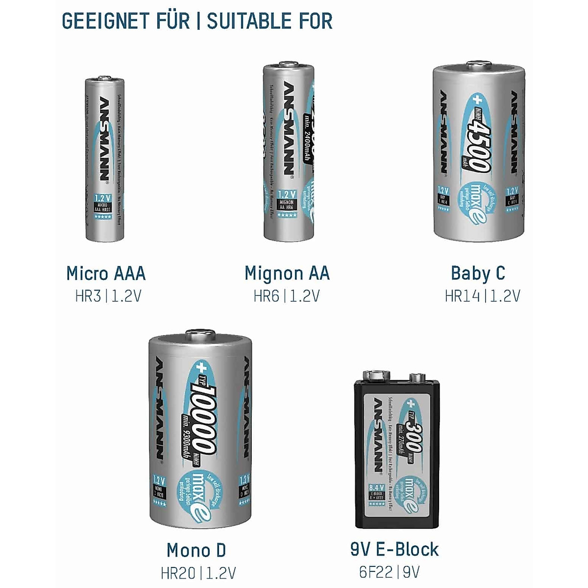Ansmann 5207123/US Energy 16 Plus Battery Charger Maintenance Device