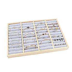 ZZYINH AN207 Flannel Drawer Velvet Jewelry Storage Tray Gift Box Jewelry Organizer Bracelet Ring Holder Jewelry Display Case Small Jewelry