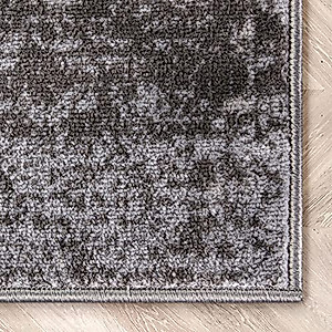 Well Woven Zazzle Thiva Grey Vintage Oriental Floral Pattern 3'11" x 5'3" Area Rug