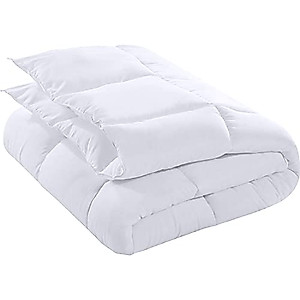 Utopia Bedding Comforter Duvet Insert - Quilted Comforter with Corner Tabs - Box Stitched Down Alternative Comforter (King, White)