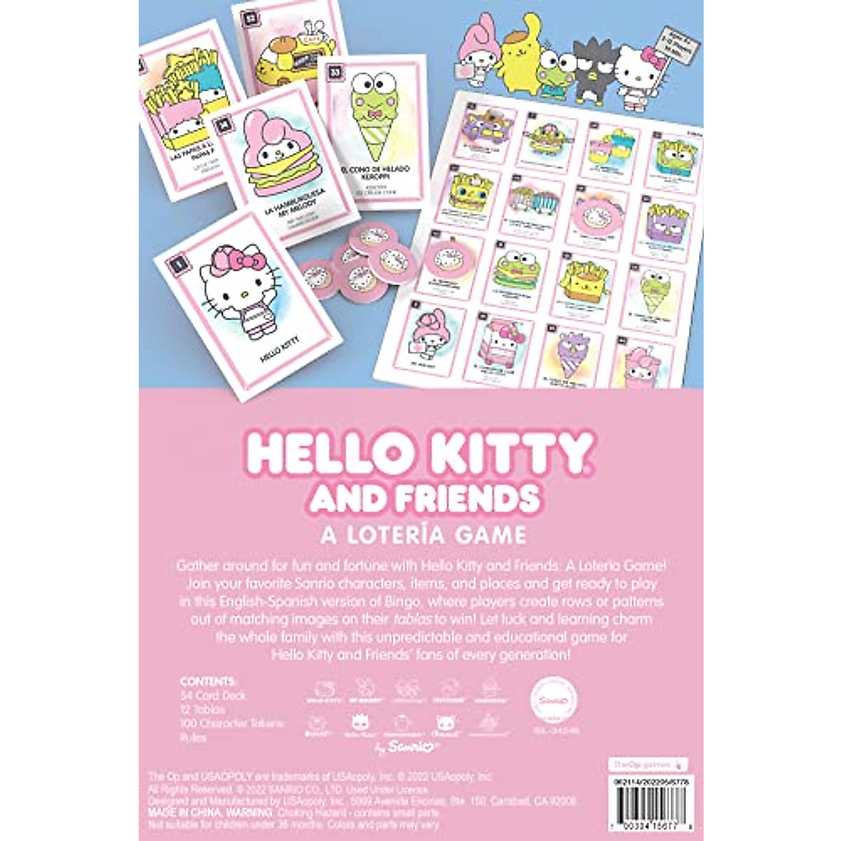 Hello Kitty Loteria Game - Custom Bingo Style Inspired by Spanish Words & Mexican Culture