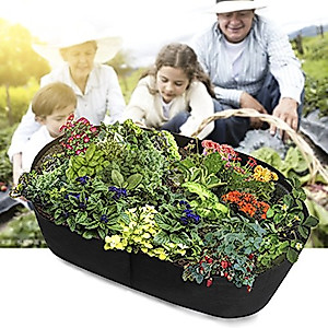 Fabric Raised Planting Bed, Garden Grow Bags Herb Flower Vegetable Plants Bed Rectangle Planter 2‘x4' (3ft x 6ft) (2ft x 4ft)