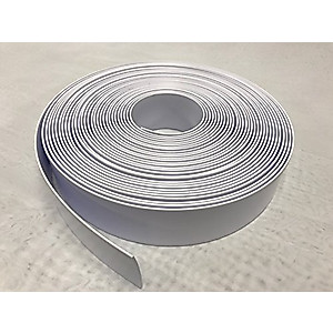 2" Wide x 200' Roll Vinyl Strap for Patio Chairs, Lawn Furniture, and Deck Chairs, Make Your Own Replacement Straps, (201 White)