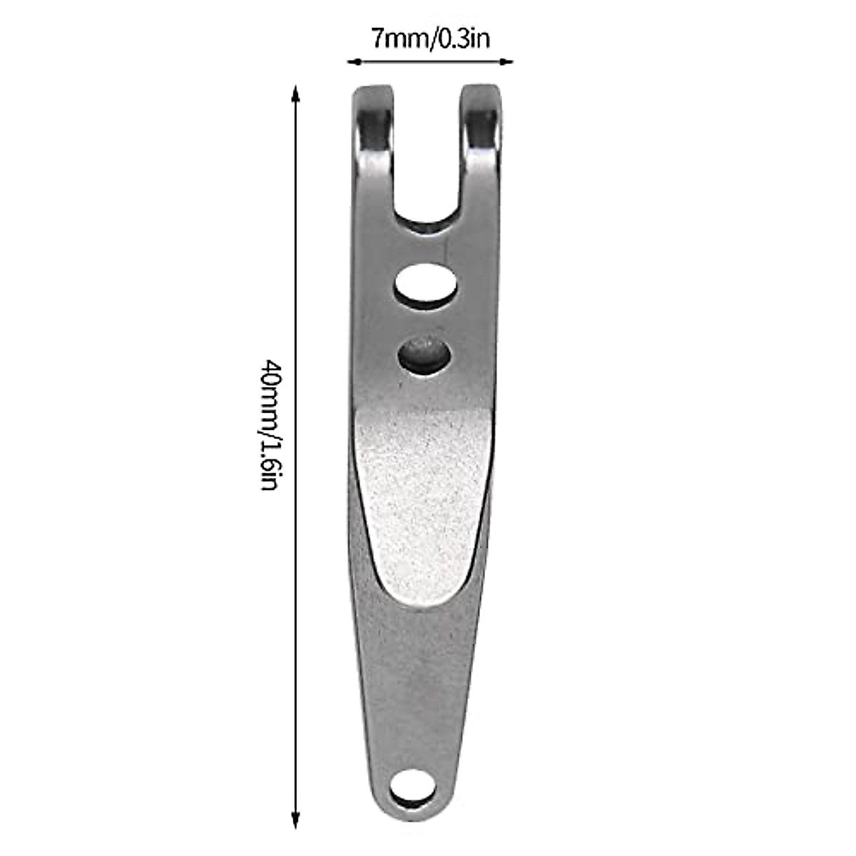 2PCS Suspension Pocket Clip, Multi Purpose Durable Suspension Clip Hanger for Hanging Knives, Suspension Pocket Clip for Outdoor Use