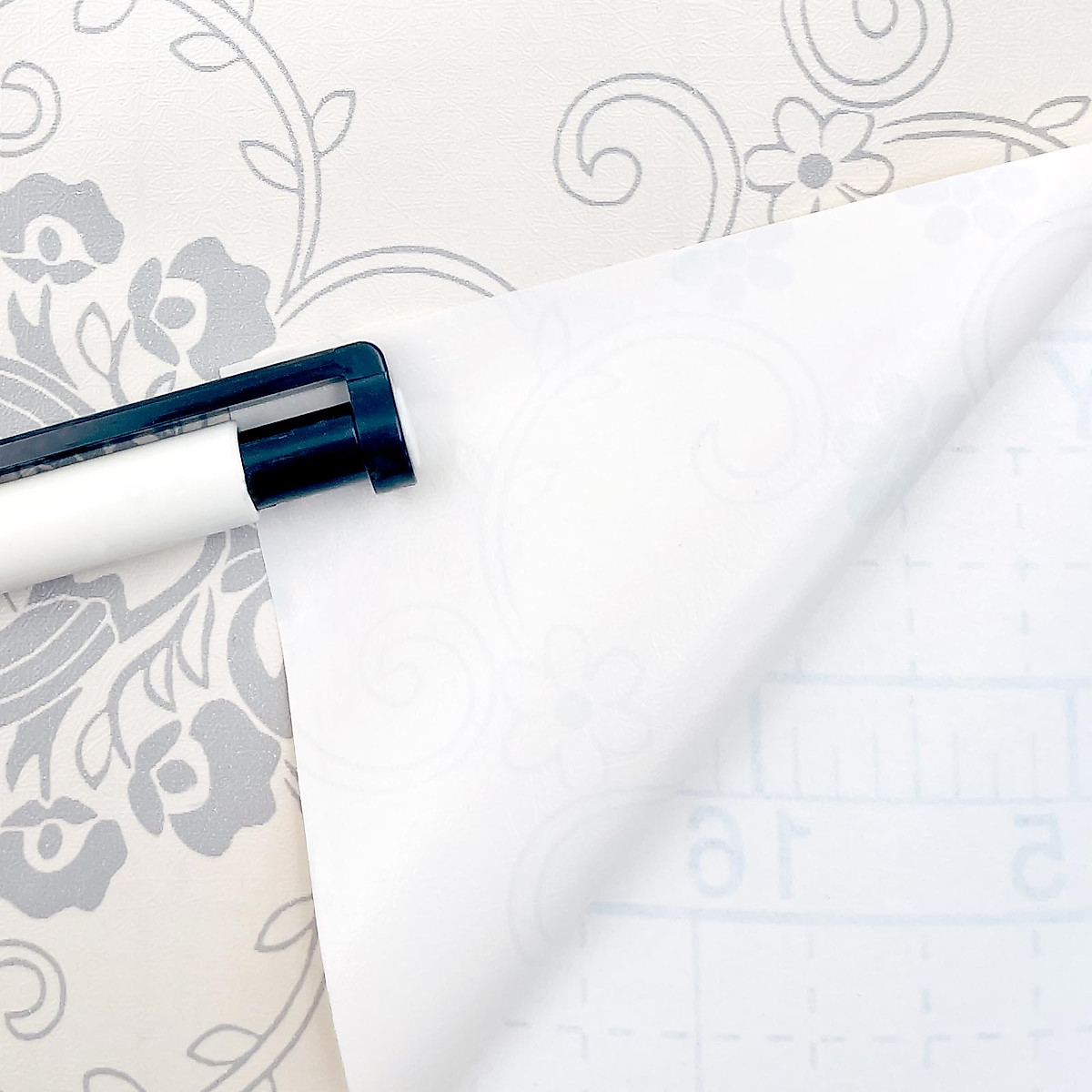 Yifely Victoria Style Self-Adhesive Shelf Drawer Liner Removable Countertops Protective Paper 45x300cm