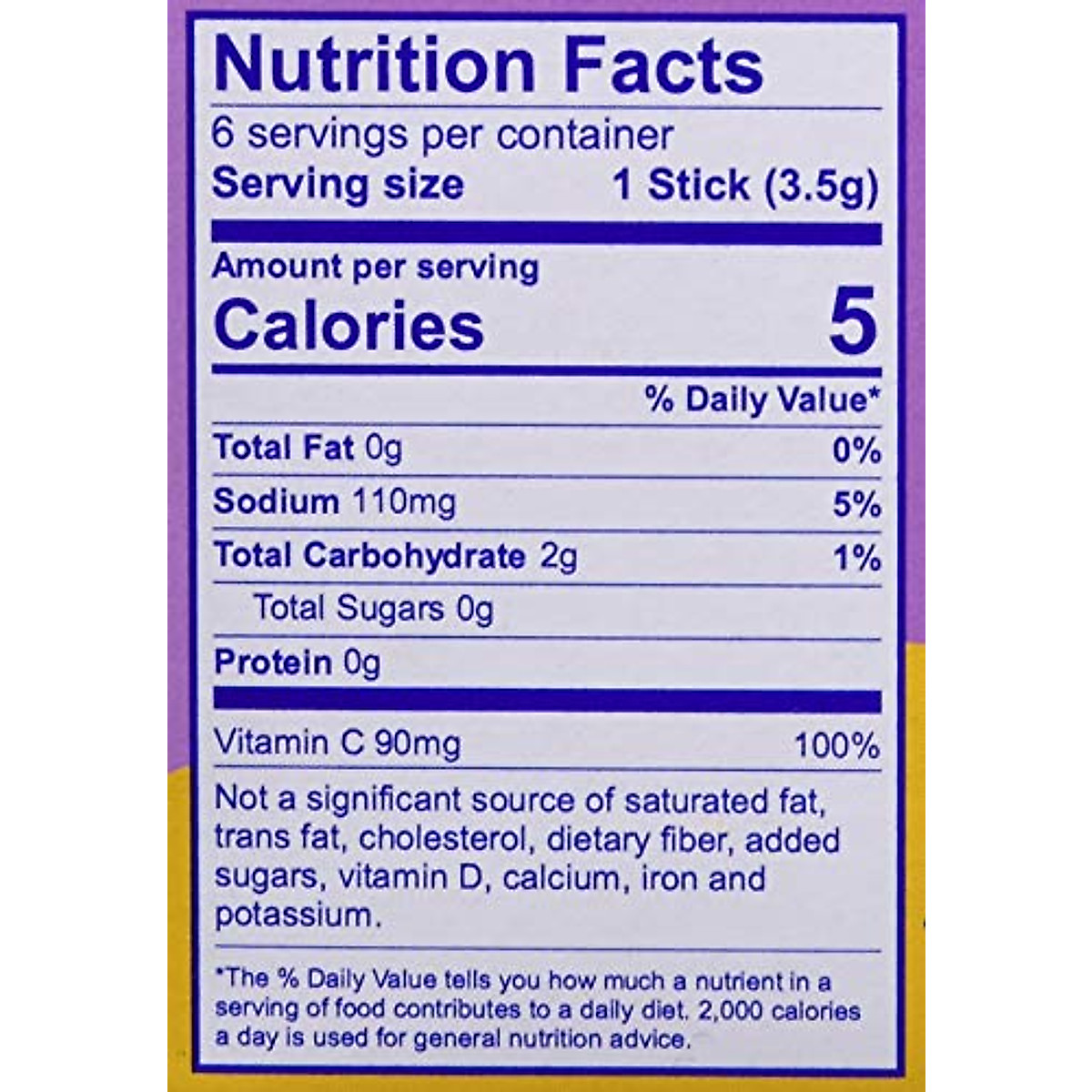 Tampico Singles To Go Drink Mix Packets, Mango Punch, Zero Sugar, Low Calorie, 100% DV of Vitamin C per Serving, Convenient, On-The-Go Water Enhancers, 6 sticks, Pack of 1