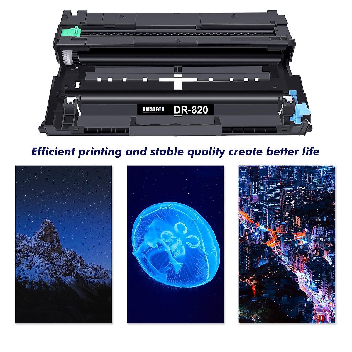 DR820 DR-820 Drum Unit Compatible Replacement for Brother DR820 DR 820 DR-820 for HL-L6200DW MFC-L5850DW MFC-L5900DW HL-L5200DW HL-L5100DN L5850DW L5900DW L5700DW L6200DW Printer (Black, 1-Pack)