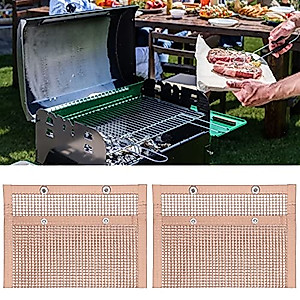 Vifemify 2pcs BBQ Mesh Bag High Temperature Resistant BBQ Bag 14x24cm Healthy and Environmental Friendly Non Toxic and Odourless