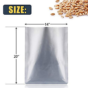 30 Packs 2 Gallon Mylar Bags for Dehydrated Vegetables, Grains, Legumes and Emergency Long Term Food Storage, Food Grade