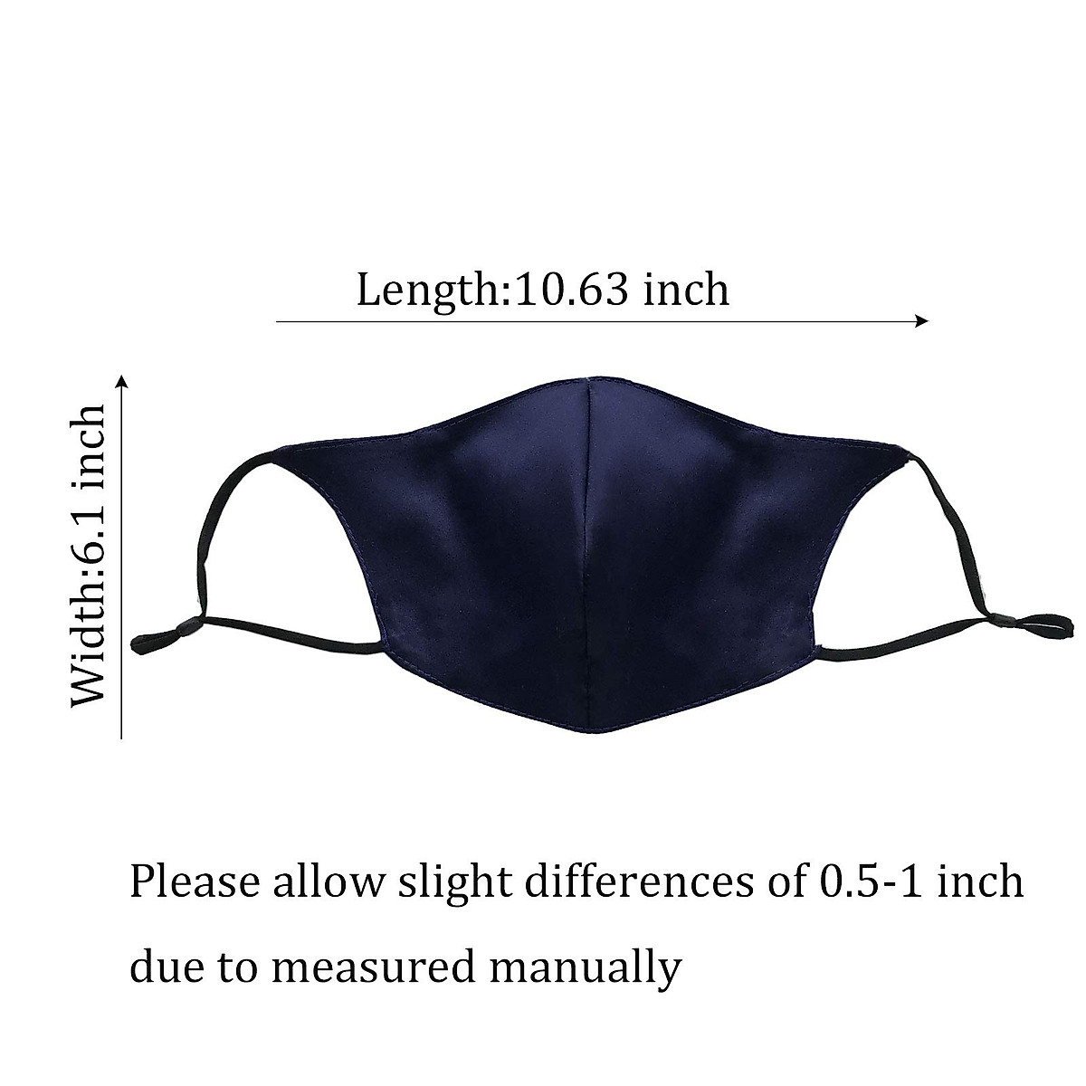 Known 100% Mulberry Silk Face Masks Fashion Mask 19 Momme Silk Mask for Sensitive Women, 2 Black+1 Dusty Rose+1 Pink