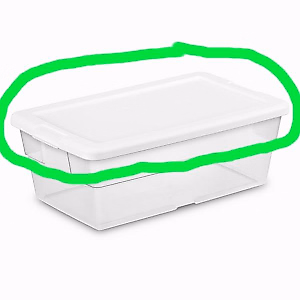 M02001 Sterilite 6 Qt. Storage Box Replacement Lid Only Sterilite 1642 Shoe Box Lid Only