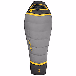 Browning Camping Vortex +20 Degree Mummy Sleeping Bag, Gold/Coal