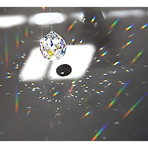 Clear Crystal Prism Ball Suncatchers Window Prisms Suncatcher, 40MM / 3 Pack
