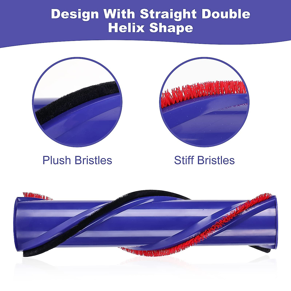 Roller Brush Replacement for Dyson V10 Cordless Vacuum Cleaner Part, Brushroll Roller Brush Bar Replacement Attachment Compatible with Dyson V10 (For Dyson V10)