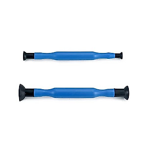 QWORK Valve Hand Lapping Stick, 4 Pack Double Ended Valve Grinding Tool with Suction Cup, Hand Valve Lapper Set 1-1/8, 1-3/8, 5/8, 3/16 Inch