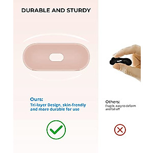Homstect Compatible with Airpods 3 Case, Triple-Layer Protective Silicone Case for AirPods 3rd Generation (2021 Released) Charging Case Cover, Shockproof and Skin-Friendly, Front LED Visible-Pink Sand