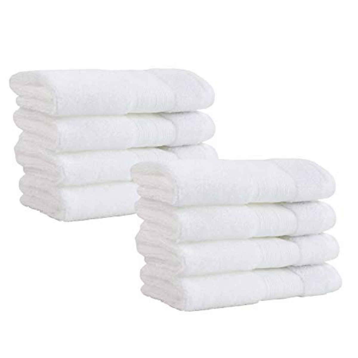Made Here American Heritage by 1888 Mills 100% Organic Cotton Luxury Washcloth(8pk) - White