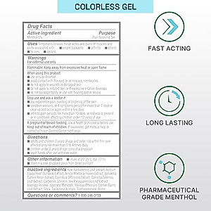 Biofreeze Professional Gel Pain Relief, Knee & Lower Back Pain Relief, Arthritis Pain Reliever, Sore Muscle Relief, Neck Pain Relief, Cooling Joint Pain Relief, Colorless Menthol Gel 4 Fl Oz