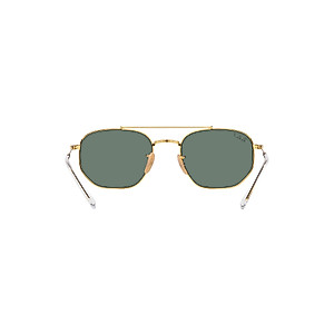 Ray-Ban RB3707 Square Sunglasses, Gold/Polarized Grey, 54 mm