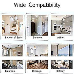 Walk Thru Baby Gate,Auto-Close Safety Pet Gate Metal Expandable Dog Gate with Pressure Mount for Stairs,Doorways,Banister (47" Wide(Include 13.8" Extension, White)