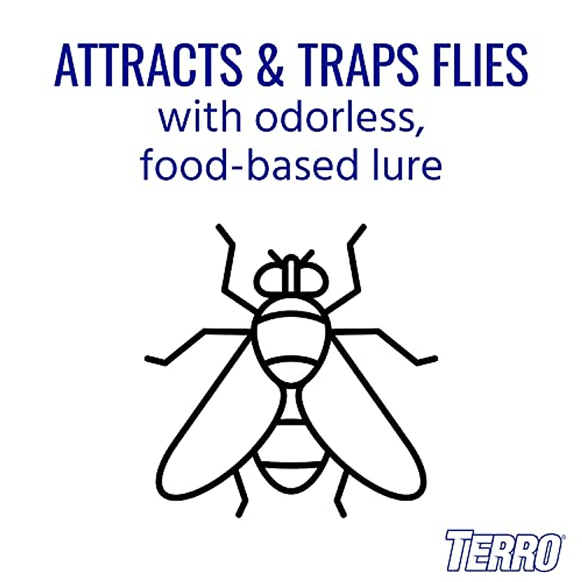 TERRO T550 Discreet Odorless Indoor Fly Trap Plus Lure - Attracts, Traps, and Kills House Flies