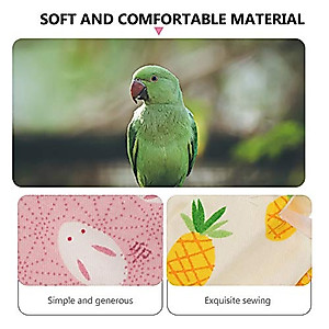 Baluue Bird Clothes, Flight Suit, Bird Diaper, 2pcs Bird Parrot Nappy, Cockatiel Diaper(Size S, Random Style)