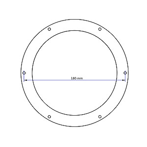 Intulon 6-inch Tube Portable AC Air Conditioner Exhaust Counter-Clockwise Thread Flange Wall Mount and Plug Bundle - 6CCWMOUNT and 6CCWPLUG (HVAC Cooling)