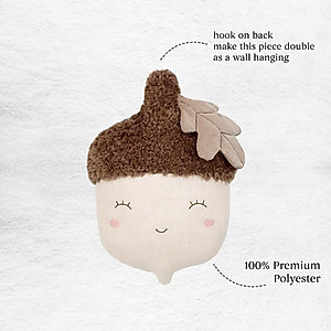 MON AMI Nutty Acorn Stuffed Plush Décor Pillow – 14”, Soft & Squishy Acorn Stuffed Animal Toy & Decor, for Kids of All Ages