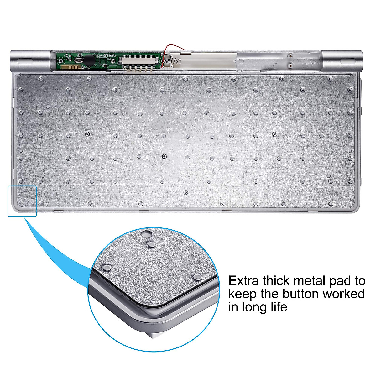 Wireless Keyboard and Mouse Compatible with Imac Macbook Windows Computer and Android Tablets