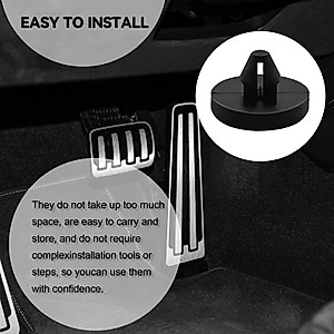 QUICTO 4 PCS Brake Pedal Stop Pad, Brake Pedal Brake Light Switch, Brake Switch Stop, Automotive Truck Automotive Brake Pedal Pad, Clutch Pedal Brake 90541-06036 (Black)