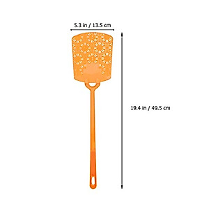 Cabilock 10Pcs Fly Swatters Plastic Manual Swat Mosquito Swatters Flexible Fly Flapper Fly Swatter Pack with Long Handle for Home Garden Yard (Random Color)
