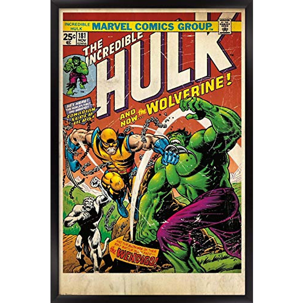 Trends International 24X36 Marvel Comics-Wolverine-Cover Wall Poster, 24" x 36", Unframed Version