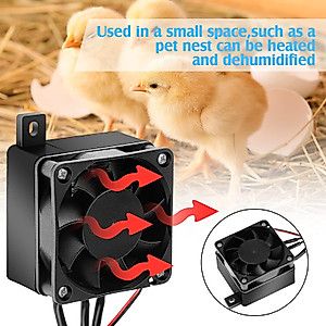 PTC Car Fan Air Heater,12v 100w Energy Saving PTC Car Air Heater Constant Temperature Heating Element PTC Heater with Heating and Fan Modes for Home, Small Space, Air Conditioner (1 Pcs)